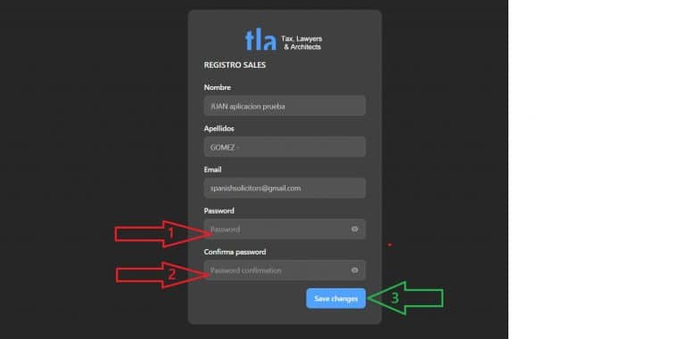 Private login instructions